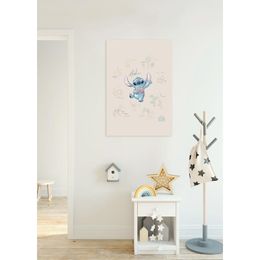 Komar Leinwandbild &raquo;Disney Lilo and Stitch In the Sun&laquo; Disney 1 Stk. tlg. 60 x 90 cm (Breite x H&ouml;he) - Kinderzimmer, Dekoration blau Vlies