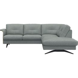 FLEXLUX Ecksofa &raquo;Glow, super bequem durch hochwertigem Sitzaufbau mit Federkern, L-Form&laquo; Modernes skandinavisches Design blau 62% Polyester/17%
