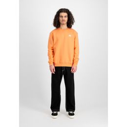 Alpha Industries Damen Sweater &raquo;Basic Sweatshirt SL&laquo; orange S