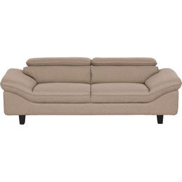 Home Affaire 3-Sitzer &raquo;Pilot&laquo; Big-Sofa mit Kopfteilverstellung beige