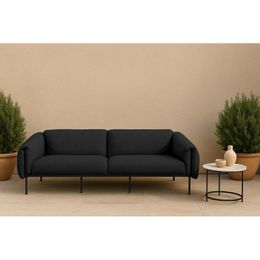 Home Affaire 3-Sitzer &raquo;Lumi&laquo; Outdoor Gartensofa, wetterfeste Materialien, Breite 228 cm schwarz 100% Polip