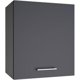 KOCHSTATION H&auml;ngeschrank &raquo;KS-Milan&laquo; H&auml;ngeschrank 50 cm, matte oder hochgl&auml;nzende Fronten grau Holzwerkstoff