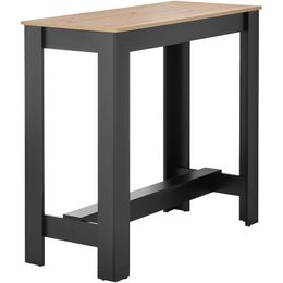Stolkom Bartisch &raquo;Modesto K&uuml;chentisch, Bistrotisch, Stehtisch K&uuml;che, BxHxT 115x103x50 cm&laquo; Groz&uuml;gige Fl&auml;che, Stabiler Halt, Tischplatte melaminbeschichtet 