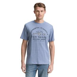 Tom Tailor Herren Tom Tailor T-Shirt mit Logo Print wei&szlig; S