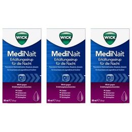 Wick MediNait Erk&auml;ltungssirup f&uuml;r die Nacht (3x90ml) 3 St