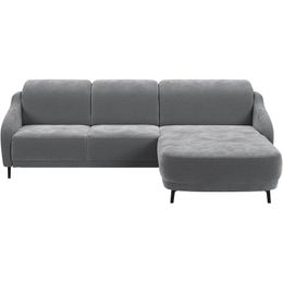 Sit & More sit&more Ecksofa &raquo;Blues L-Form&laquo; wahlweise mit Klapptisch und USB grau 100% Polyester