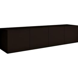 borchardt M&ouml;bel borchardt M&ouml;bel Lowboard &raquo;Vaasa, Konsole, H&auml;ngeschrank mit 4 T&uuml;ren&laquo; Breite 152 cm, nur h&auml;ngend schwarz Spanplatte