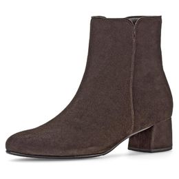 Gabor Damen Stiefelette , Blockabsatz, Businesschuh, Ankleboots mit Best Fitting-Ausstattung braun 42