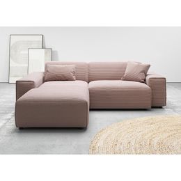 Home Affaire Ecksofa &raquo;Glimminge L-Form auch in Breitcord, Feincord + Easy care-Bezug,&laquo; Breite 234, Zierkissen rosa 12% Polyacryl, 88% Polyester