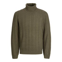 Jack & Jones Jack & Jones Herren Rollkragenpullover &raquo;JPRBLUSEAN KNIT CABLE ROLL NECK&laquo; gr&uuml;n S