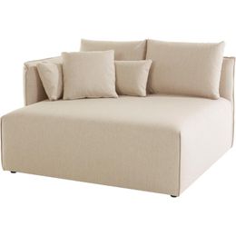 OTTO home Ottomane &raquo;N&ouml;re&laquo; kurzes Lounge-Modul - zum Zusammenstellen, Breite 138 cm, Tiefe 128 cm beige 100% Polypropylene