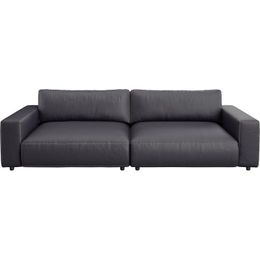 Musterring Big-Sofa &raquo;LUCIA&laquo; in vielen Qualit&auml;ten und 4 unterschiedlichen N&auml;hten, 2,5-Sitzer braun Flachgewebe FLORIS (100% Polyester);Flachgewebe VALMONT (60% 
