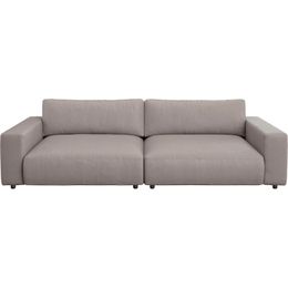 Musterring Big-Sofa &raquo;LUCIA&laquo; in vielen Qualit&auml;ten und 4 unterschiedlichen N&auml;hten, 2,5-Sitzer beige Flachgewebe FLORIS (100% Polyester);Flachgewebe VALMONT (60% 