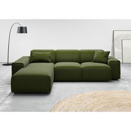 Home Affaire Ecksofa &raquo;Glimminge L-Form auch in Breitcord, Feincord + Easy care-Bezug,&laquo; Breite 264, Zierkissen gr&uuml;n 95% Polyester, 5% Nylon