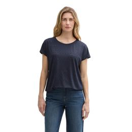 Tom Tailor Damen Tom Tailor T-Shirt im Loose Fit blau XS (34)