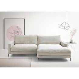 Home Affaire Ecksofa &raquo;Downtown, B/T/H: 272/190/84 cm L-Form&laquo; weicher Sitzkomfort auch in Cord und Boucl&eacute;, incl. Zierkissen grau 88% Polyester, 12% 
