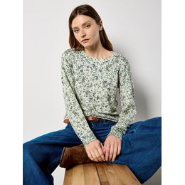 Apricot Fine Knit Silhouette Floral Jumper ' ' Damen Gr&ouml;&szlig;e L mint