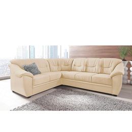Sit & More sit&more Ecksofa &raquo;Savona L-Form, B: 262 cm&laquo; optional Bettfunktion, Federkern beige PRIMABELLE -Microfaser (100% Polyester);SOFTLUX /Struktur (Korpus 