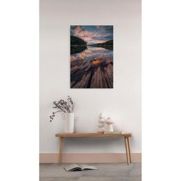 Komar Leinwandbild &raquo;Swedish Structures - Gr&ouml;&szlig;e 40 x 60 cm&laquo; Baum Berge Blumen Bl&auml;tter Foto Jahreszeiten Landschaft Meer Natur Palmen Strand Packung, 1 Stk. 