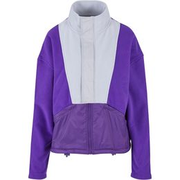 Urban Classics Fleece Jacket female Purple size 4XL