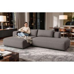 OTTO home Ecksofa &raquo;TIARRA Design-Sofa mit Ottomane recht/links bestellbar, Breite 287 cm&laquo; L-Form mit hochelastischer Schaum und Wellenunterfederung 