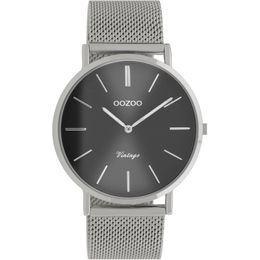 Oozoo Damen Oozoo Quarzuhr Armbanduhr, Damenuhr, Herrenuhr, Edelstahlarmband silber