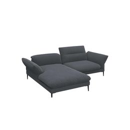 FLEXLUX Ecksofa &raquo;Salino, Funktionssofa mit Recamiere, Relaxsofa, Ecksofa&laquo; Sofa mit Arm- und Kopfteil-Verstellungen, Kaltschaum & Stahl-Wellen grau 100