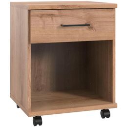 wimex Rollcontainer &raquo;Home Desk&laquo; mit 1 Schublade, 46cm breit, 58cm hoch braun Holzwerkstoff