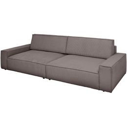 Home Affaire Big-Sofa &raquo;NEU: SHERWOOD XXL, Big-Sofa (316cm), extra tiefe Sitzfl&auml;che 95 cm&laquo; bequemer Sitzkomfort, Cord u. Leinenoptik, Kedernaht 100% 