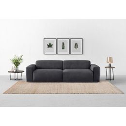 Trendmanufaktur Big-Sofa &raquo;Braga, mit hochwertigem Kaltschaum, Megasofa, in Cord erh&auml;ltlich&laquo; modernes Big-Sofa, Couch mit hohem Sitzkomfort, 254/72/107