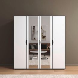 Rauch Dreht&uuml;renschrank &raquo;Kleiderschrank Schrank Garderobe W&auml;scheschrank NARAI mit Spiegel&laquo; in 3 verschiedenen Ausstattungen BASIC/CLASSIC/PREMIUM, 