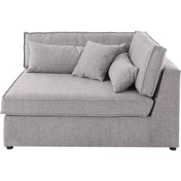 OTTO home Sofa-Eckelement &raquo;Enid&laquo; Teil eines Modulsofas, fester Sitzkomfort, auch in Breitcord grau Baumwollmix (60% Baumwolle/40% Leinen);Struktur 