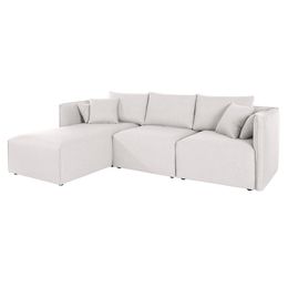 OTTO home Ecksofa &raquo;N&ouml;re L-Form&laquo; 3 Teile, in vielen Bezugsqualit&auml;ten und Farben. Modulteile s. "N&ouml;re" beige Struktur fein (100% Polyester)