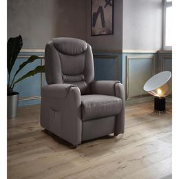 Sit & More sit&more TV-Sessel &raquo;Morten&laquo; in Gr&ouml;&szlig;e L, wahlweise mit Motor und Aufstehhilfe braun NaturLEDER (echtes Rindsleder);Luxus-Microfaser (100% Polyester);