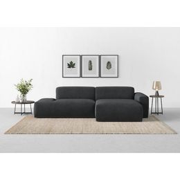 Trendmanufaktur Ecksofa &raquo;Braga, mit hochwertigem Kaltschaum, L-Form, in Cord erh&auml;ltlich&laquo; modernes Sofa, Couch mit hohem Sitzkomfort, 275/72/160 cm (B/