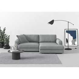 Trendmanufaktur Ecksofa &raquo;Bourbon Mega_Ecke mit tollem Sitzkomfort, Breite 250cm, L-Form&laquo; mit extra hohem Sitzkomfort, auch in Cord erh&auml;ltlich grau 100