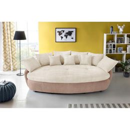 COTTA Big-Sofa &raquo;Aruba&laquo; gem&uuml;tliches Megasofa in XXL in organischer Form mit vielen Kissen Luxus-Microfaser (100% Polyester); Microfaser-Feinstruktur (
