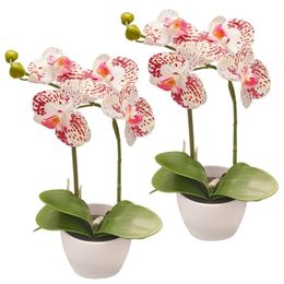 Creativ green Kunstorchidee &raquo;Orchidee Phalaenopsis&laquo; im Design-Topf Kunststoff