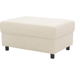DOMO collection Polsterhocker &raquo;Turah 2 in Cord oder Luxus-Microfaser&laquo; moderner Polsterhocker, passend zum Ecksofa, B/T/H: 83/60/44 cm beige 100% 
