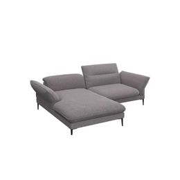 FLEXLUX Ecksofa &raquo;Salino, Funktionssofa mit Recamiere, Relaxsofa, Ecksofa&laquo; Sofa mit Arm- und Kopfteil-Verstellungen, Kaltschaum & Stahl-Wellen braun 