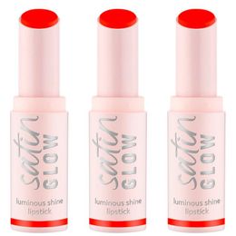 Essence Damen Lippenstift &raquo;satin GLOW luminous shine lipstick&laquo;