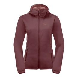 Jack Wolfskin Damen Softshelljacke &raquo;WINDHAIN HOODY W&laquo; mit Kapuze rot S (36)