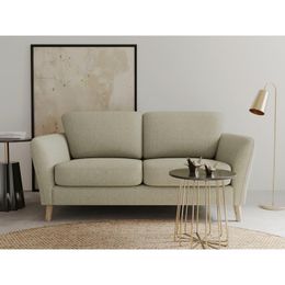 Home Affaire 2-Sitzer &raquo;MARSEILLE Kompaktsofa 170 cm, Cord, Flachgewebe, Struktur, Webstoff&laquo; Massivholzbeine Eiche, Landhausstil, Wellenunterfederung 