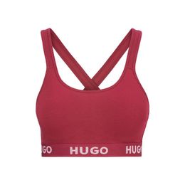 Hugo Underwear Damen HUGO Underwear Bralette-BH &raquo;BRALETTE PADDED SPOR&laquo; mit HUGO Logo auf dem Bund rot XS, N-Gr