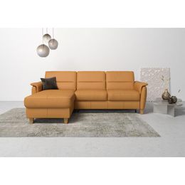 Home Affaire Ecksofa &raquo;Palmera L-Form, B: 244 cm - OTTO. Verl&auml;ssliche Qualit&auml;t.&laquo; optional Bettfunktion & Bettkasten, Federkern gelb Luxus-Microfaser (
