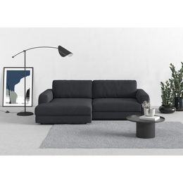 Trendmanufaktur Ecksofa &raquo;Bourbon Mega_Ecke mit tollem Sitzkomfort, Breite 250cm, L-Form&laquo; mit extra hohem Sitzkomfort, auch in Cord erh&auml;ltlich grau 92%