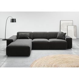 Home Affaire Ecksofa &raquo;Glimminge auch in Breitcord, Feincord, Boucl&eacute; + Easy care-Bezug&laquo; L-Form, Breite 294, Zierkissen grau 95% Polyester, 5% Nylon
