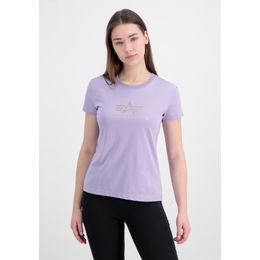 Alpha Industries Damen T-Shirt &raquo;Crystal T-Shirt W&laquo; lila XS