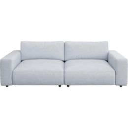 Musterring Big-Sofa &raquo;LUCIA&laquo; in vielen Qualit&auml;ten und 4 unterschiedlichen N&auml;hten, 2,5-Sitzer wei&szlig; Flachgewebe FLORIS (100% Polyester);Flachgewebe VALMONT (60% 