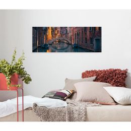 Komar Leinwandbild &raquo;Night Cruise - Gr&ouml;&szlig;e 90 x 30 cm&laquo; Baum Berge Blumen Bl&auml;tter Foto Jahreszeiten Landschaft Meer Natur Palmen Strand Packung, 1 Stk. tlg. 